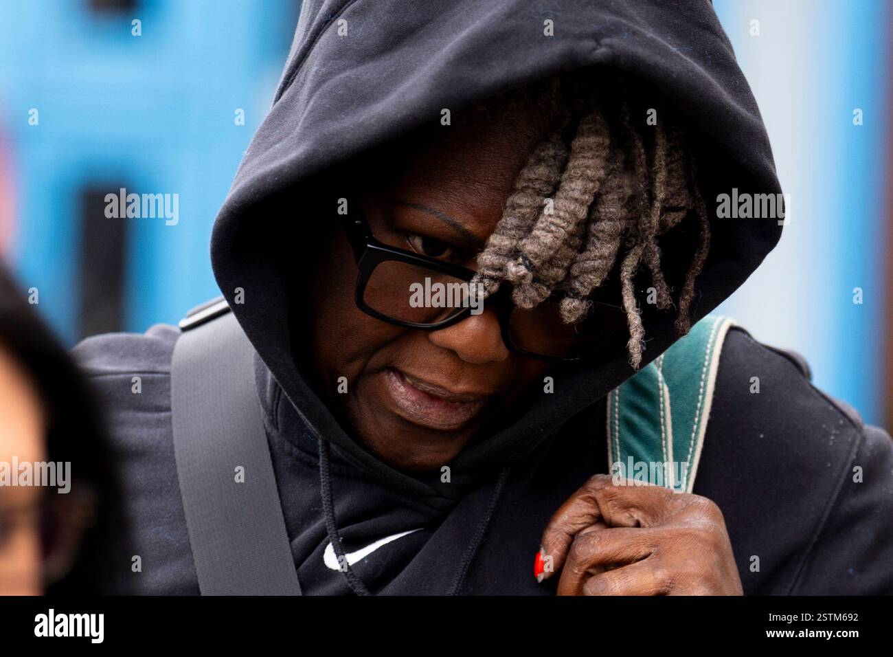 Janice Nix, 66, of Rodenhurst Road, Clapham, south west London, leaves ...