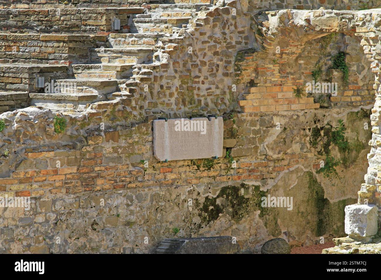 Roman Plaque Trieste Stock Photo - Alamy