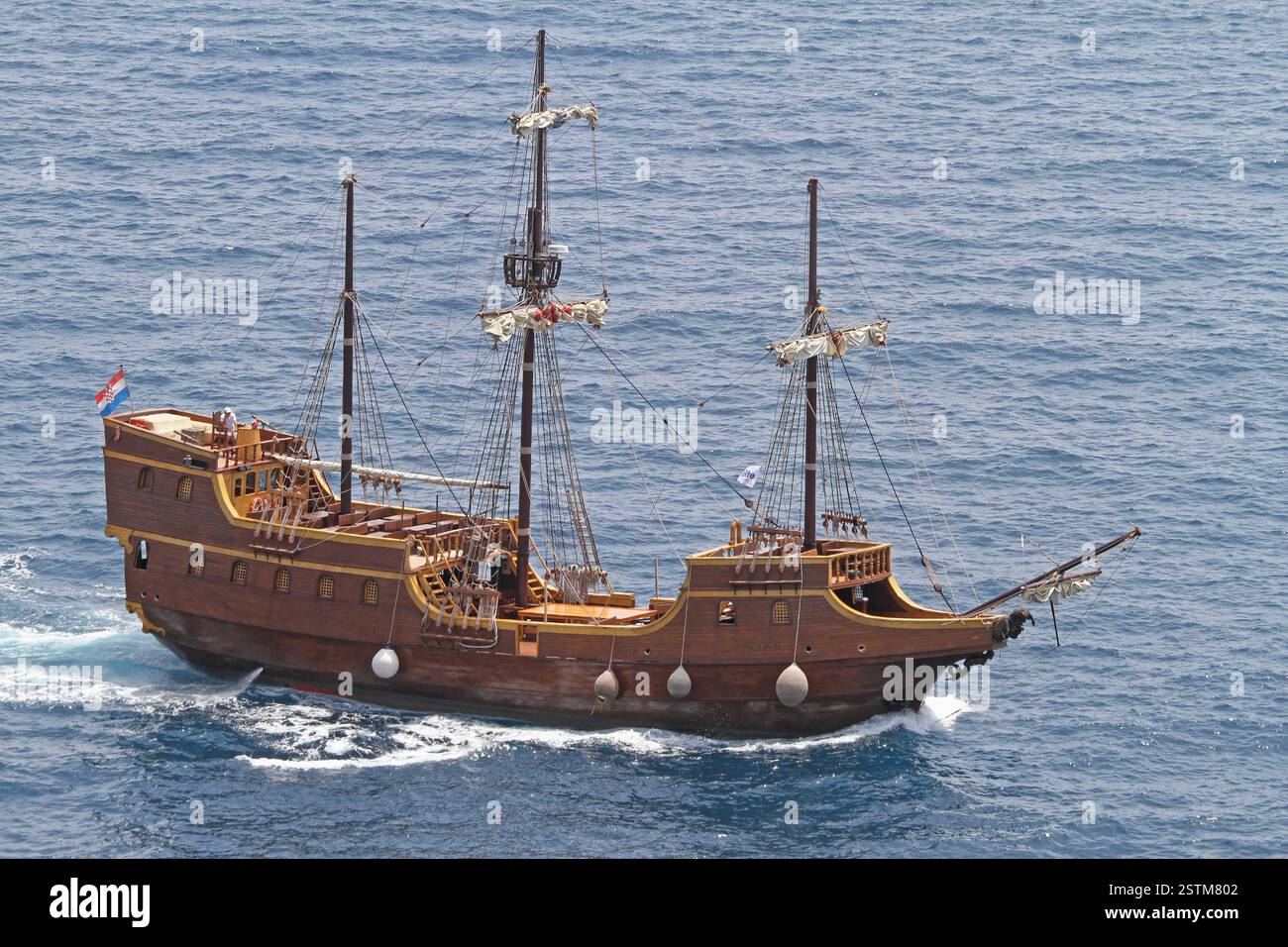 Pirate Ship Tirena Stock Photo - Alamy