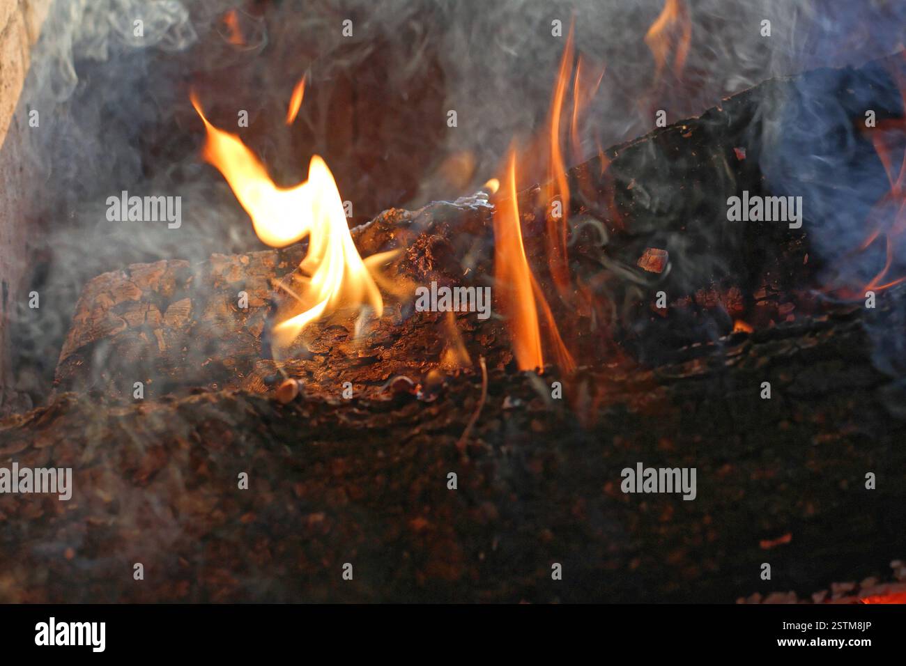 Toxic gases carbon monoxide from fire flames hi-res stock photography ...