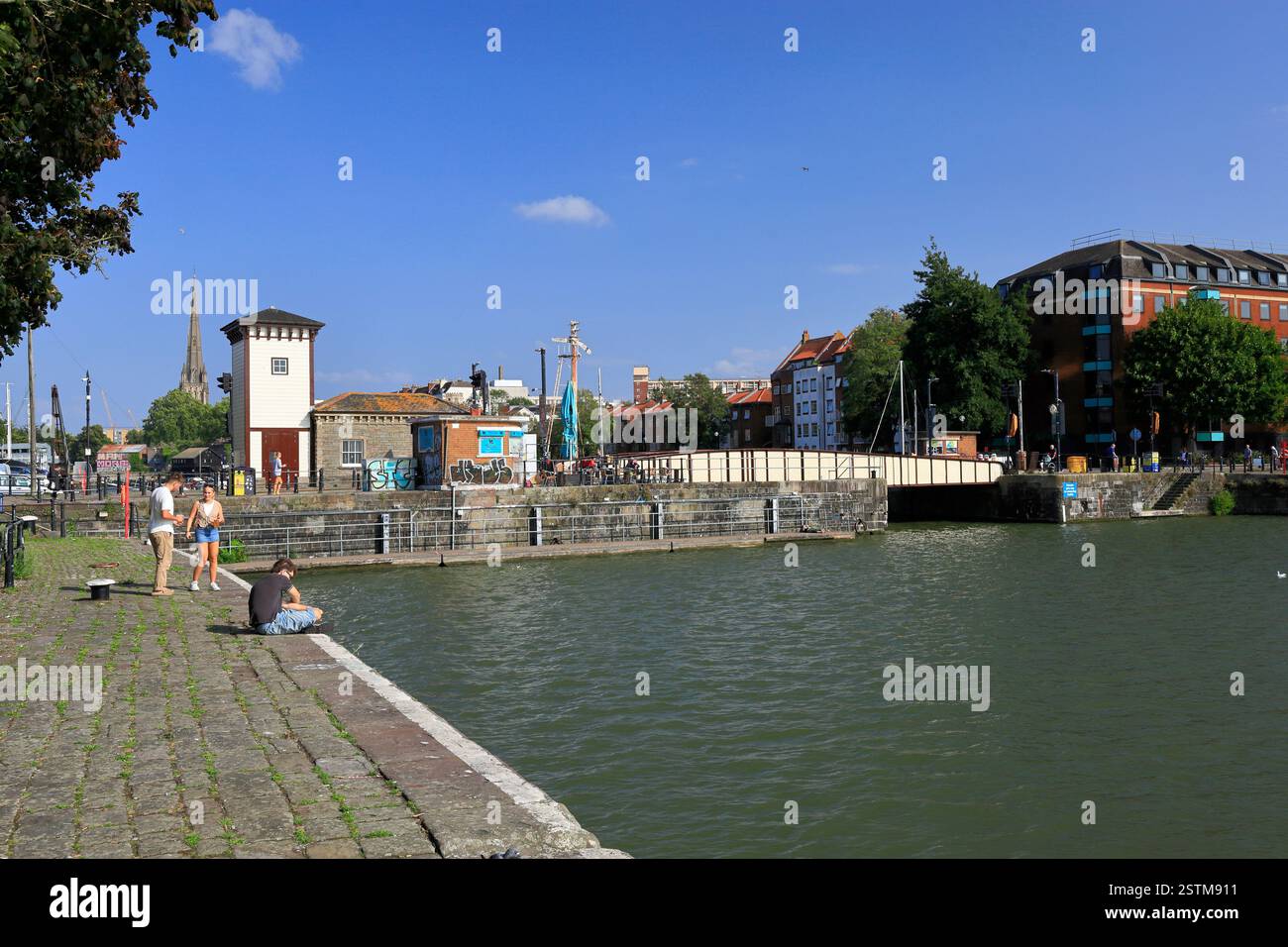 Prince Street Bridge and Floating Harbour, Bristol Stock Photo - Alamy