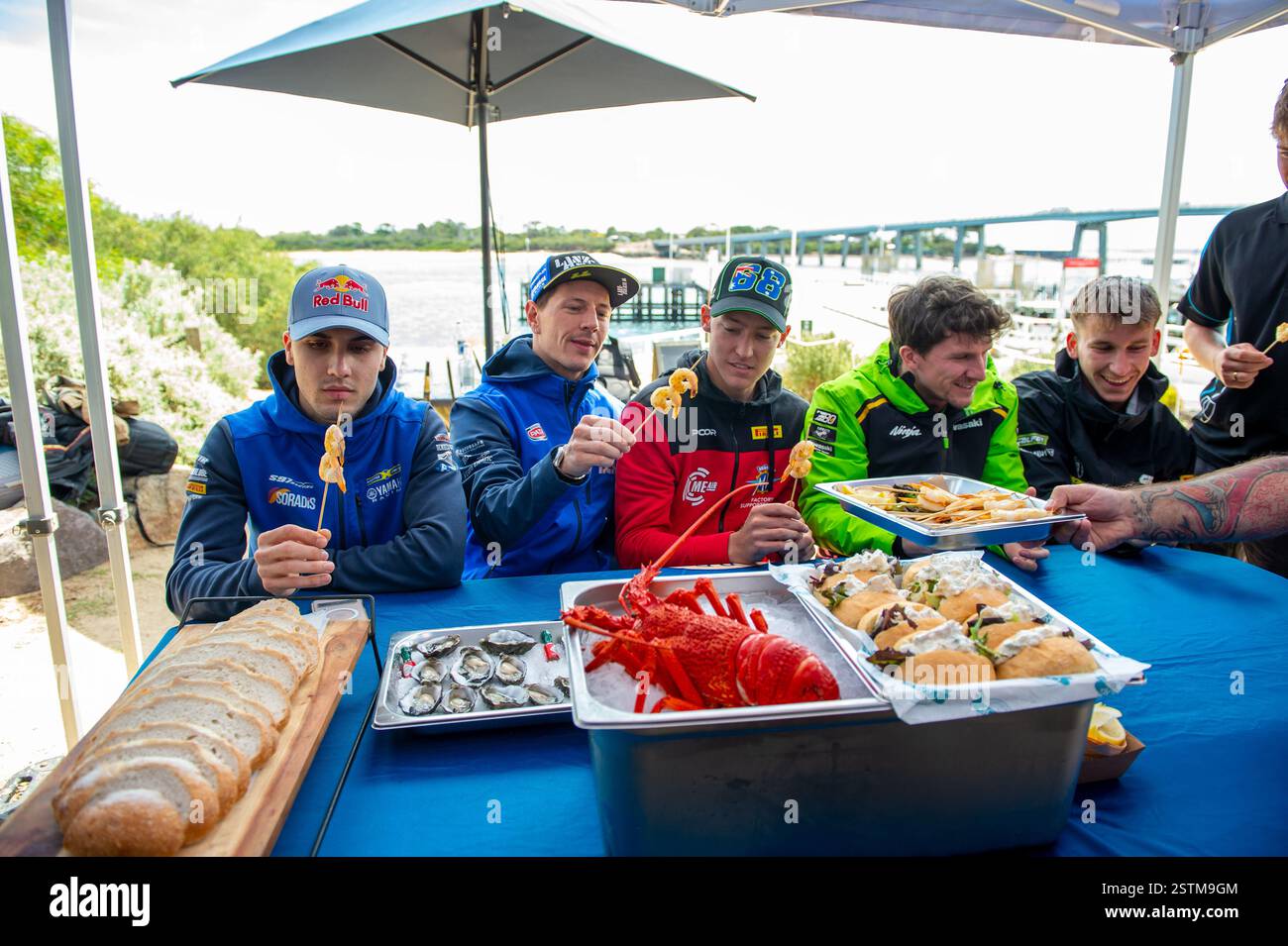LTR: World Superbike riders Bahattin Sofuoglu, Dominique Aegerter, Luke ...