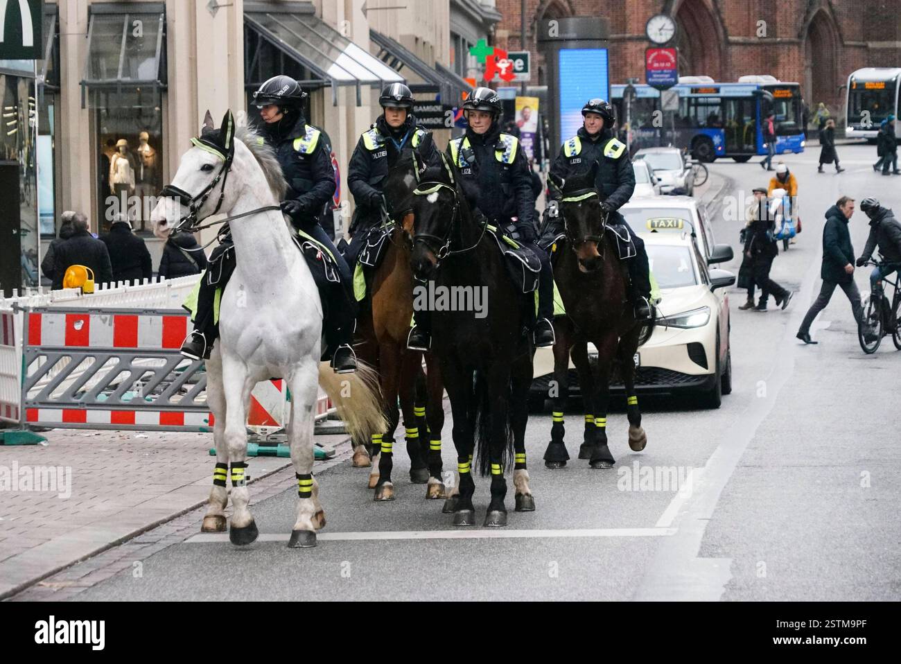 Stopp statt Galopp auf der Strasse. Eine rote Ampel gilt auch für die ...