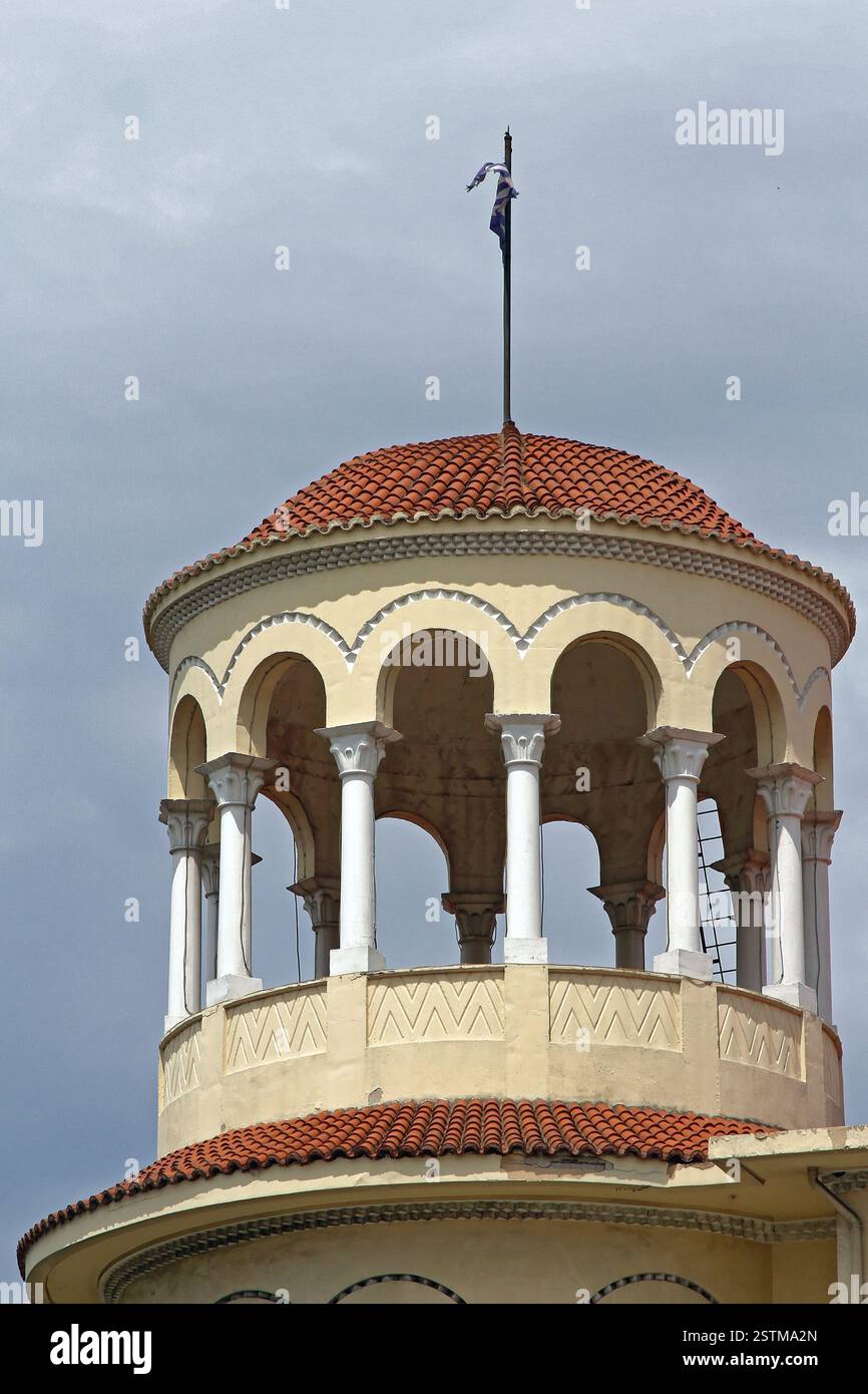 Round building structure in thessaloniki greece hi-res stock ...
