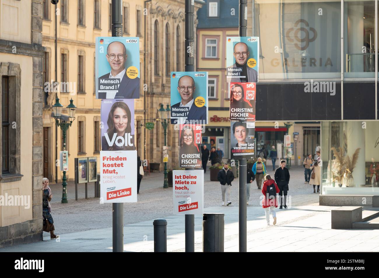 Bundestagswahl (German parliamentary elections) election poster in the ...