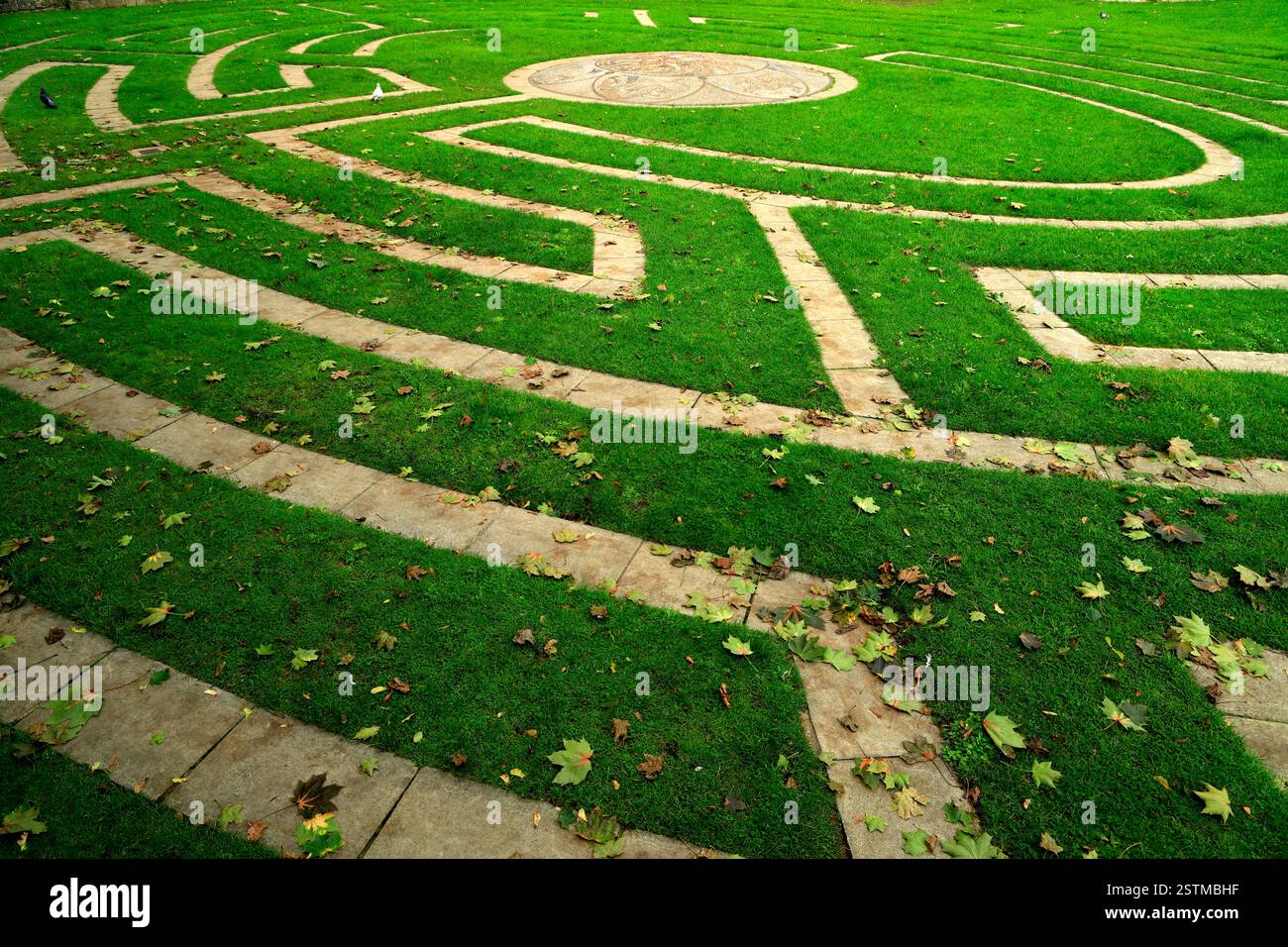 Beazer Garden Maze, Pulteney Bridge, Bath, Somerset Stock Photo - Alamy
