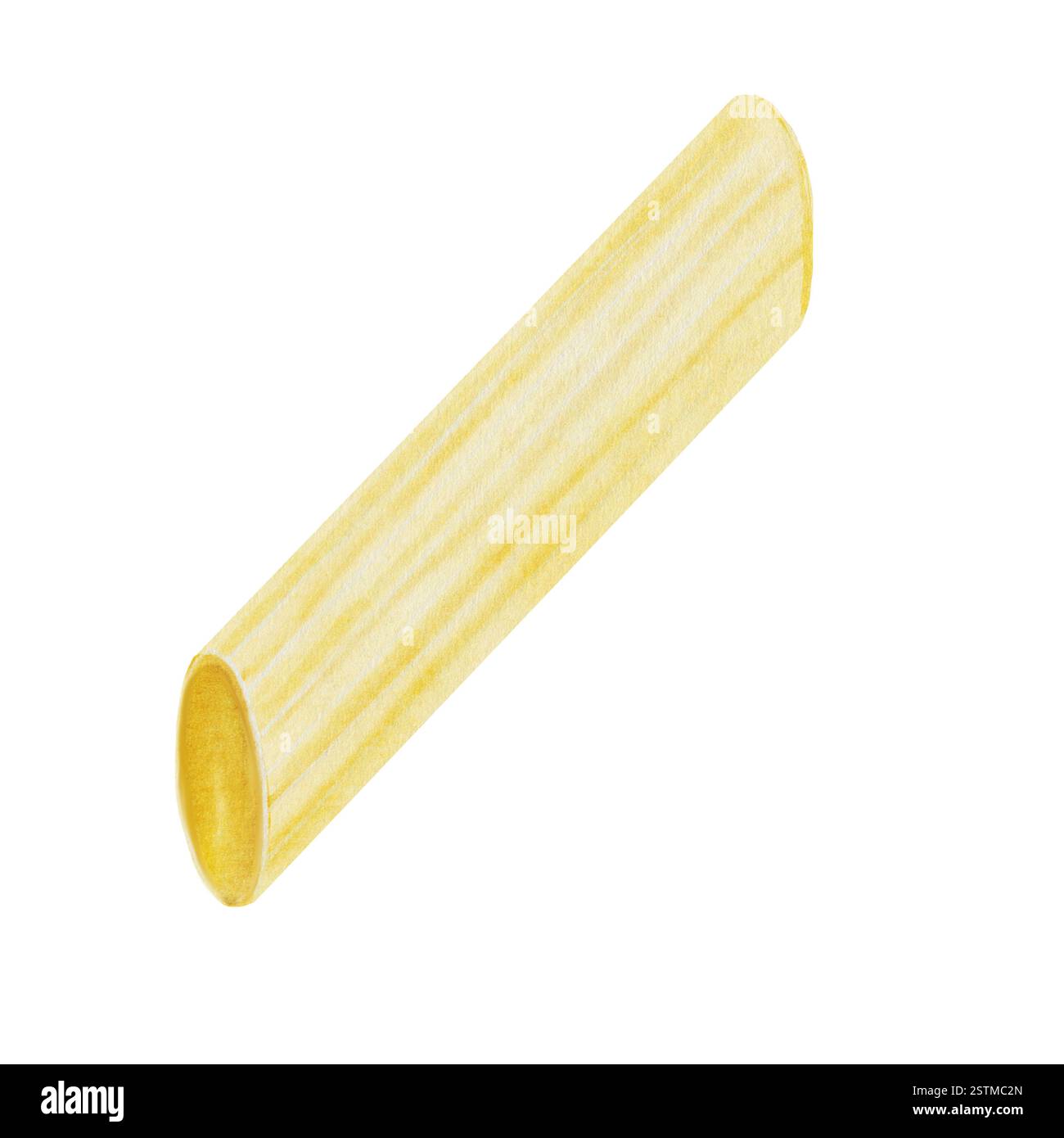 Pasta penne watercolor. Hand drawn italian macaroni on white background ...