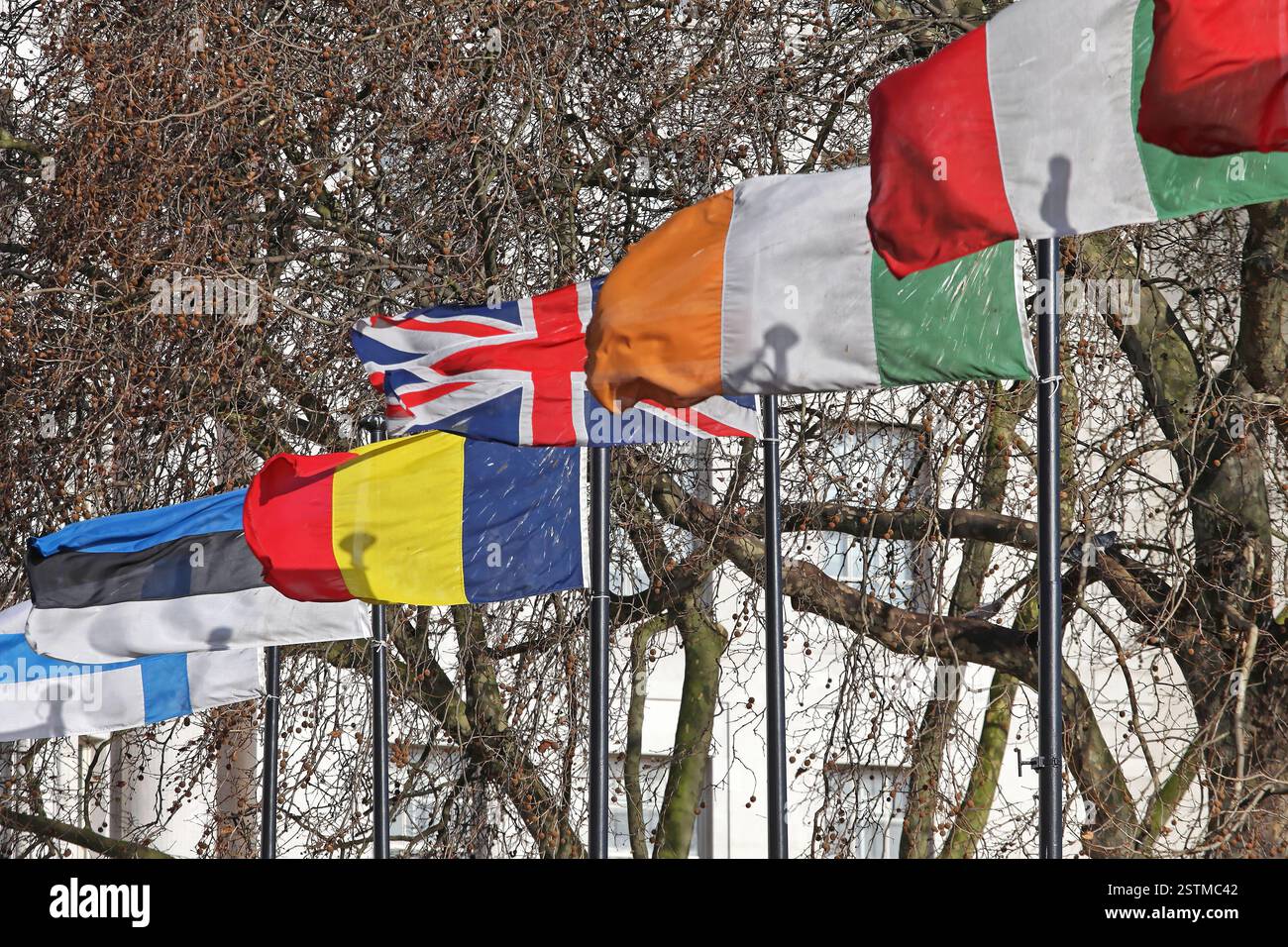 Europe Countries Flags Stock Photo - Alamy