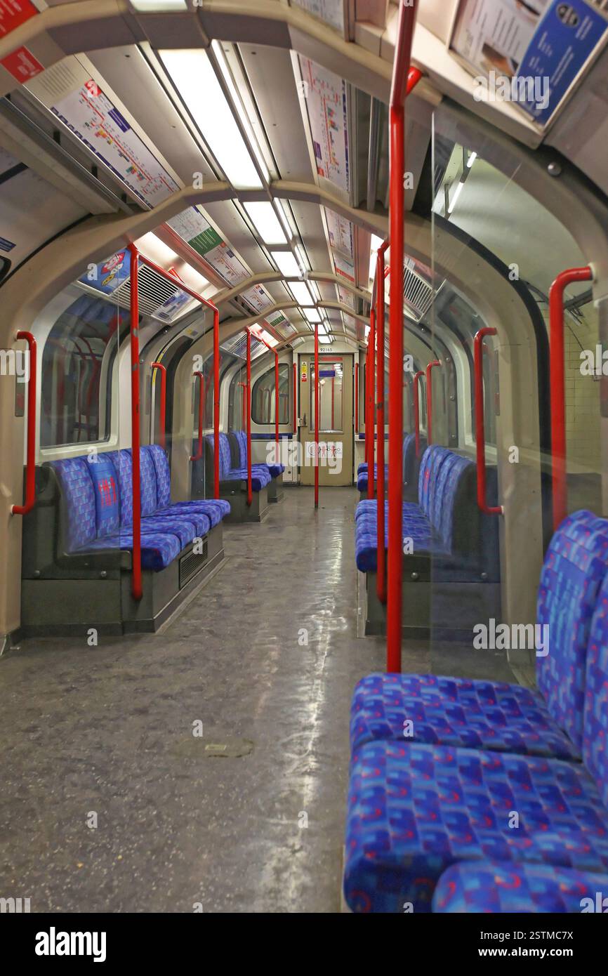 London, United Kingdom - January 26, 2013: Empty Central Line Train ...