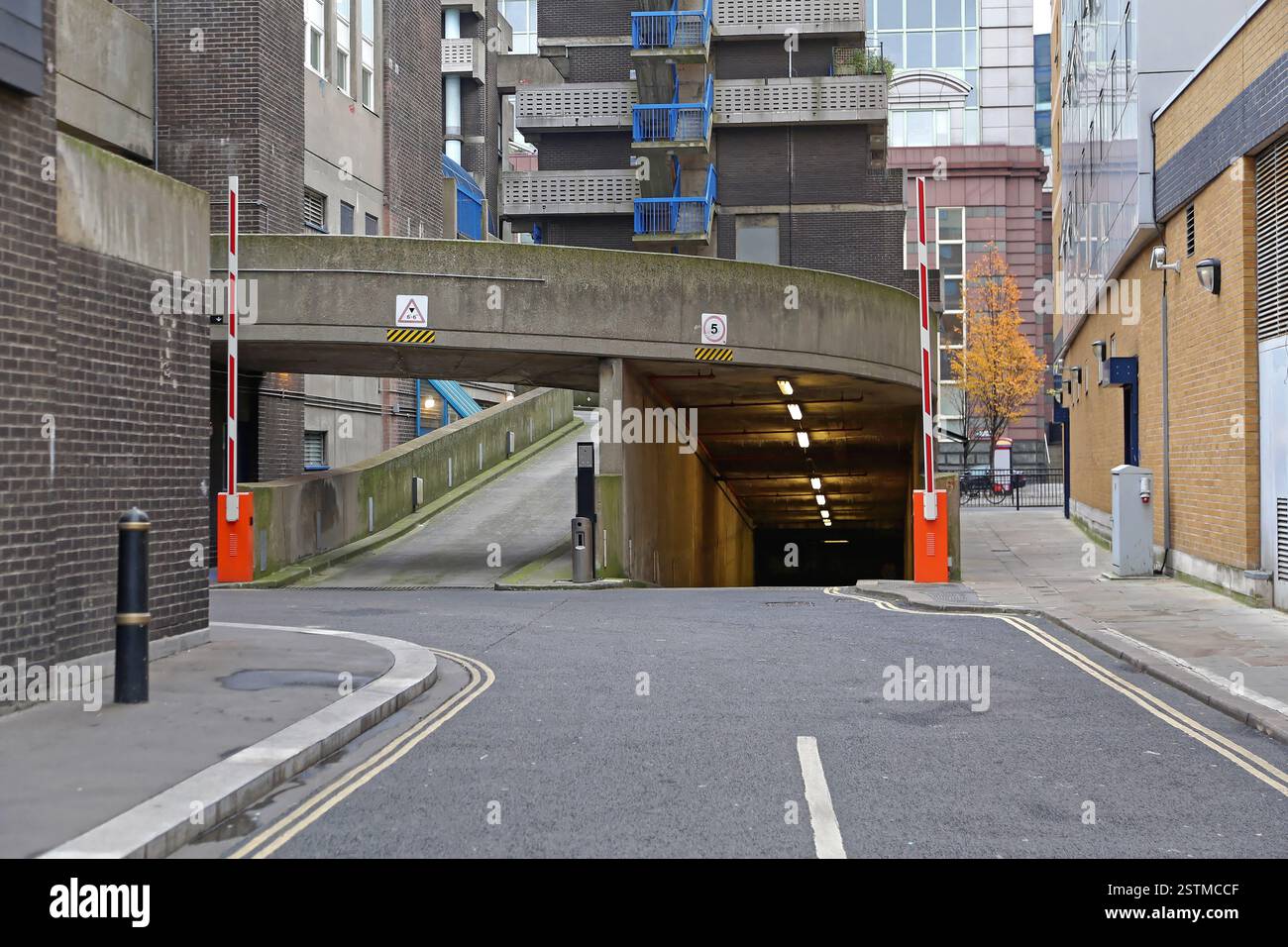 Parking Ramp Entrance Stock Photo - Alamy