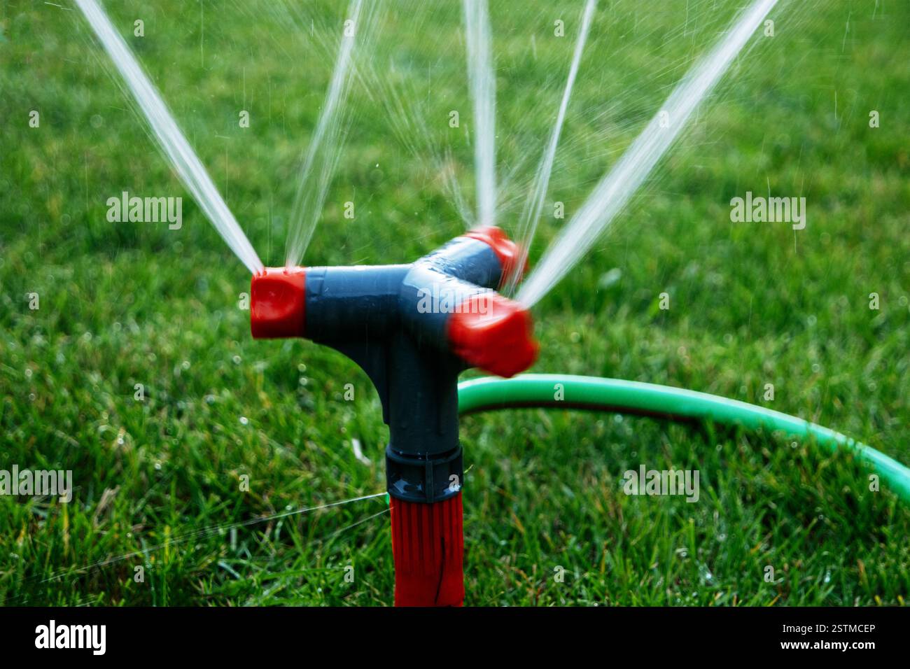 Close up view rotating sprinkler hi-res stock photography and images ...
