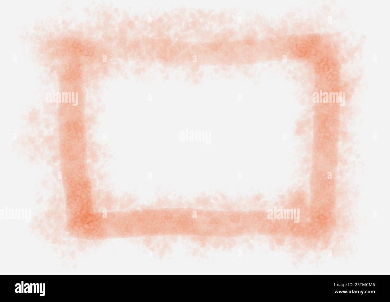 Red watercolor frame on white Stock Photo - Alamy