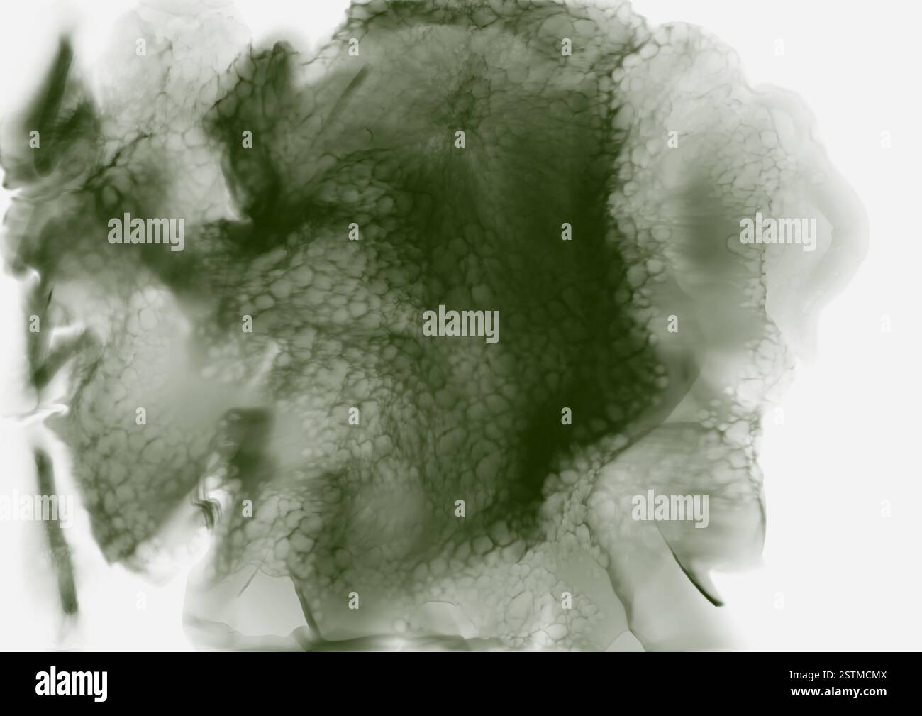 Messy watercolor deep green spot Stock Photo - Alamy