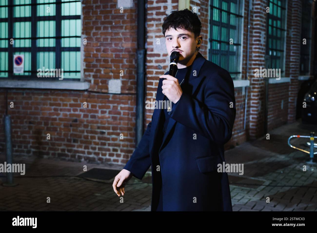 Milan, Italy. 18th Feb, 2025. Milan, The arrivals of the guests of the ...