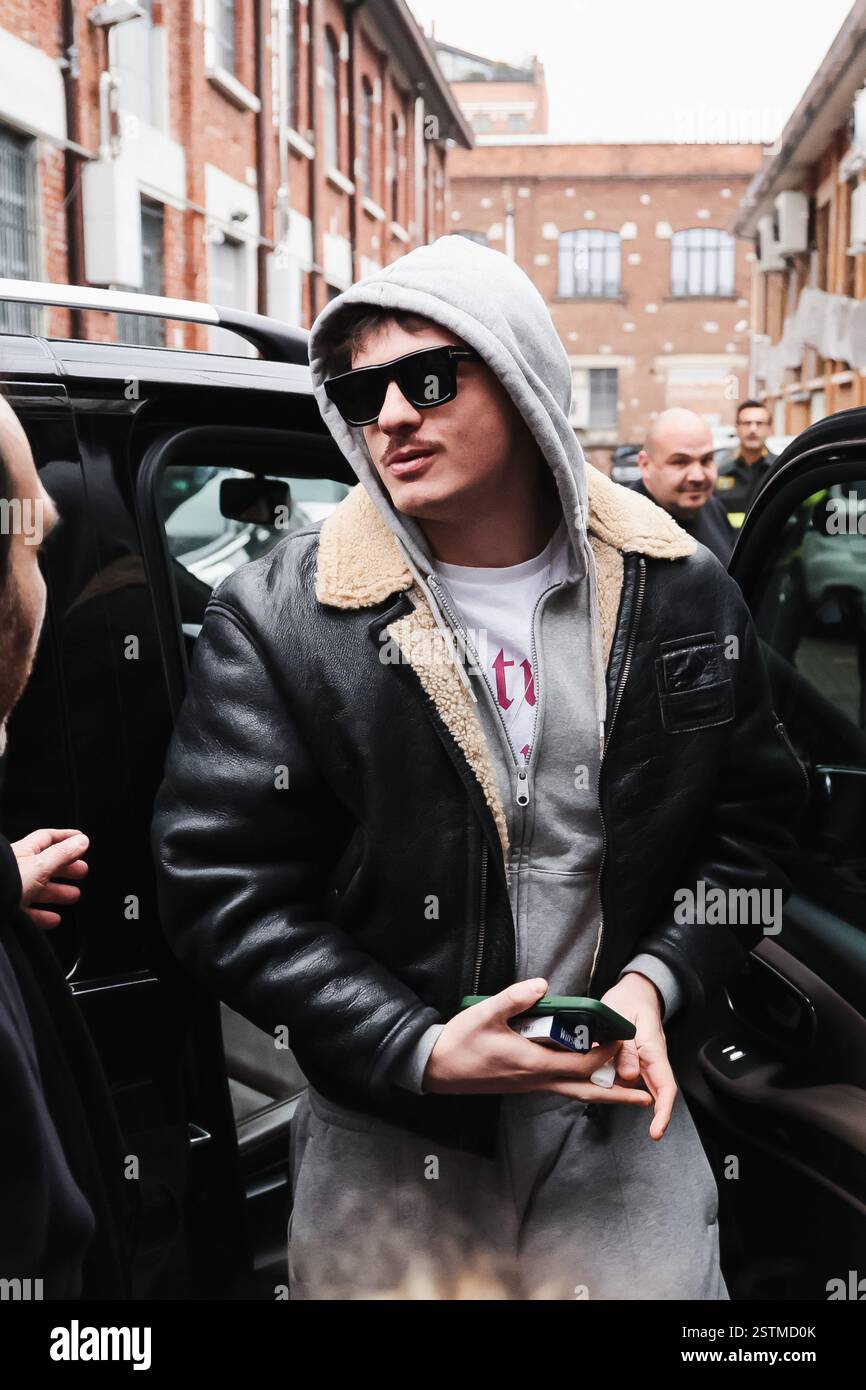 Milan, Italy. 18th Feb, 2025. Milan, The arrivals of the guests of the ...