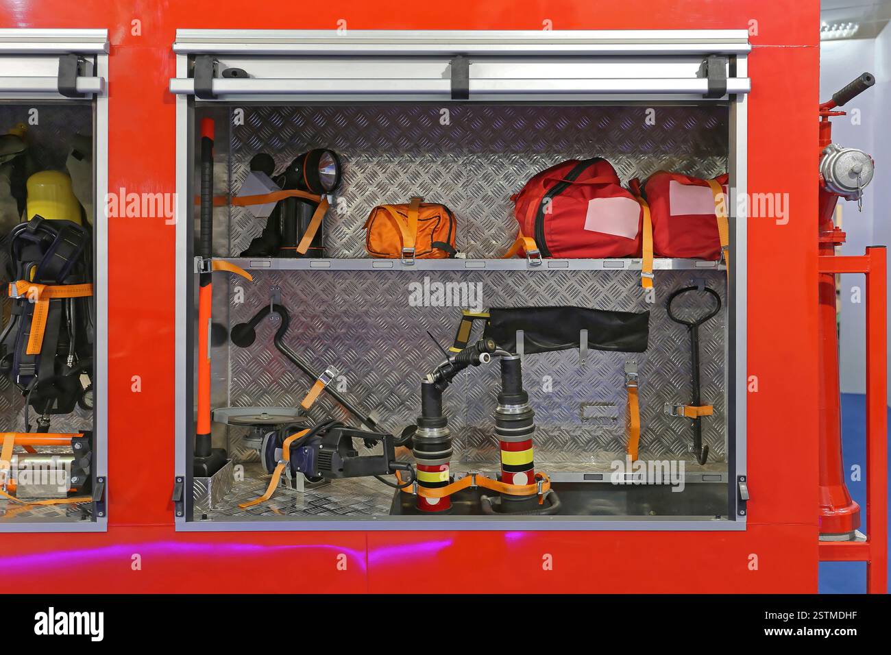 Fire Engine Equipment Stock Photo - Alamy