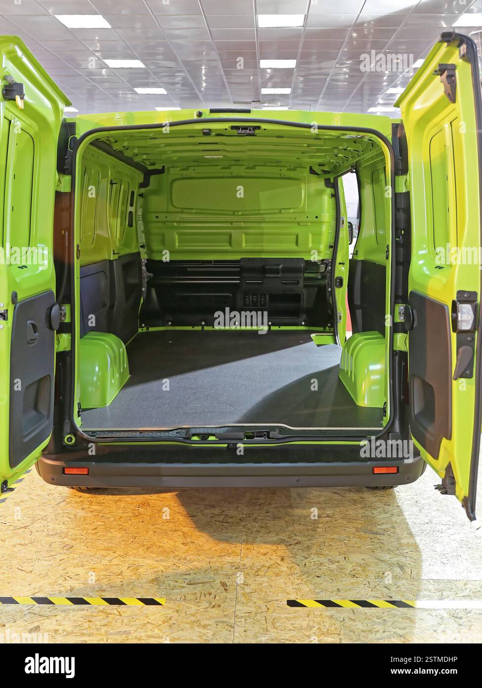 Open rear door at green delivery van hi-res stock photography and ...