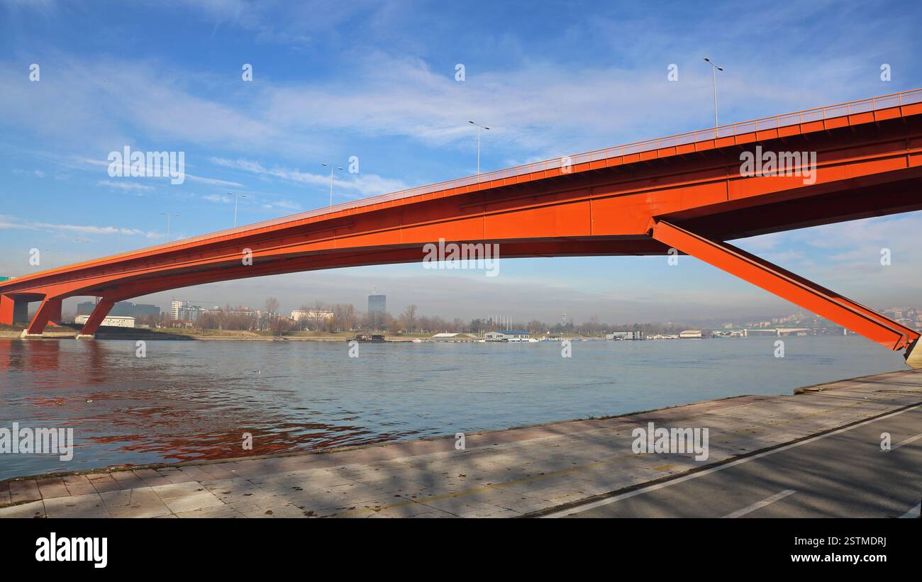 Gazela Bridge in Belgrade Stock Photo - Alamy