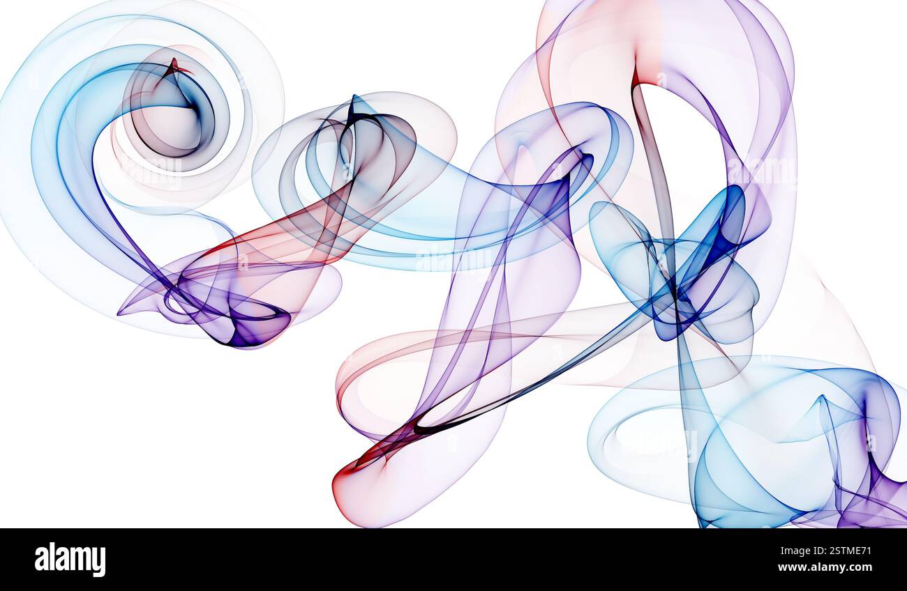 Colorful ink on white illustration Stock Photo - Alamy