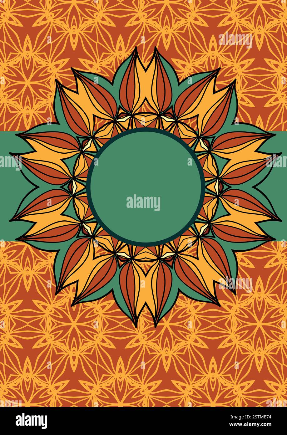 Traditional mandala outline hi-res stock photography and images - Alamy