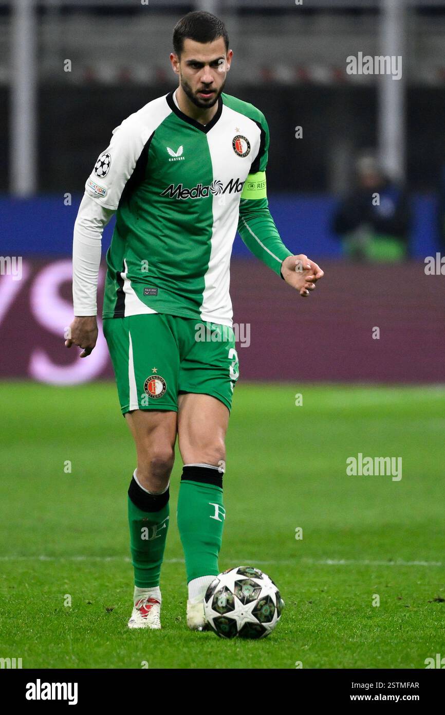 David Hancko of Feyenoord in action during the UEFA Champions League ...