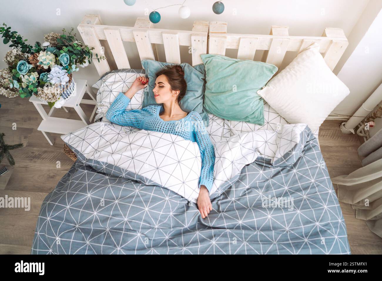 Woman resting laying down hi-res stock photography and images - Alamy