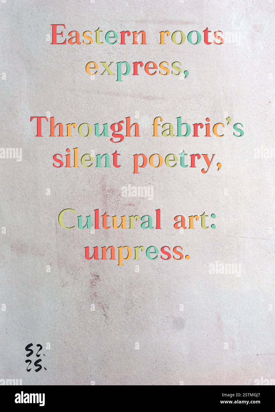 Eastern roots express, Through fabric's silent poetry, Cultural art ...