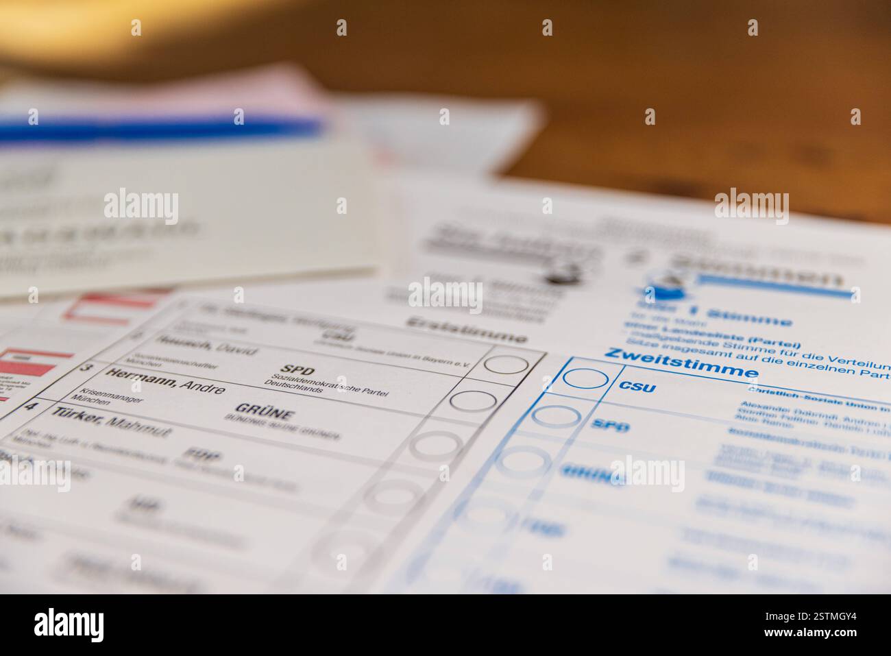 MUNICH, GERMANY - FEBRUARY 24, 2025: Envelope with documents for ...