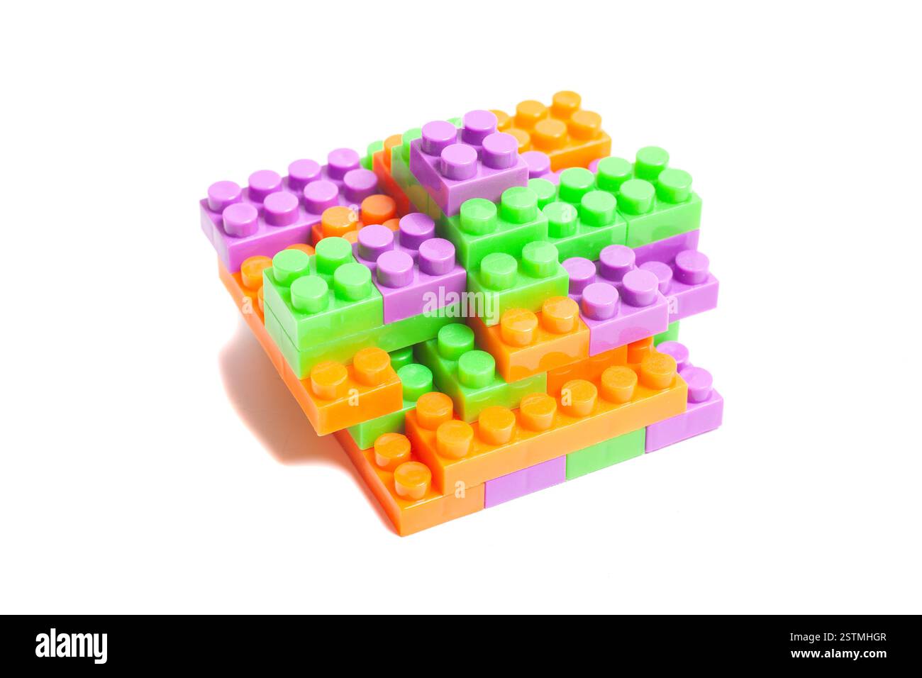 Colorful plastic construction blocks Children's construction kit ...