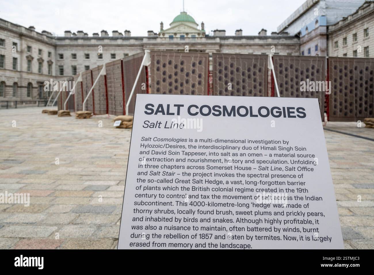 London, UK. 19 February 2025. Salt Line, part of ‘Salt Cosmologies’ by ...
