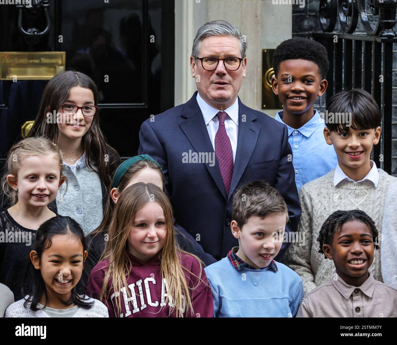 Sir Keir Starmer, Prime Minister of the United Kingdom, poses with a ...