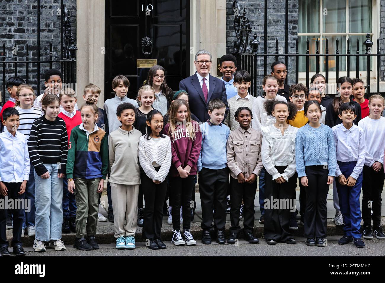 Sir Keir Starmer, Prime Minister of the United Kingdom, poses with a ...
