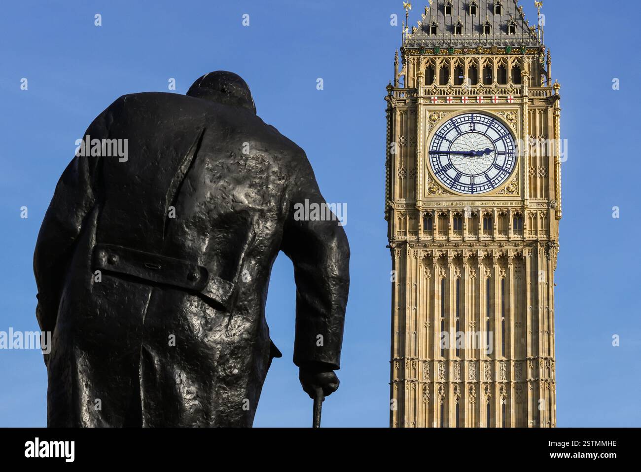 Big Ben, the Elizabeth Tower clock tower of the Houses of Parliament ...
