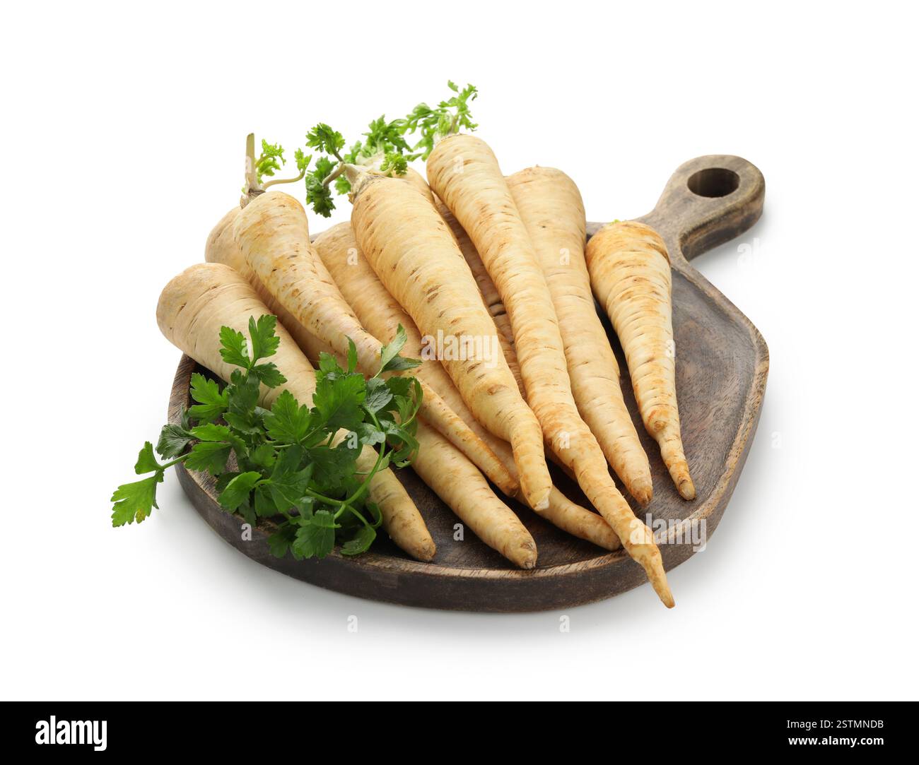 Many fresh parsley roots isolated on white Stock Photo - Alamy