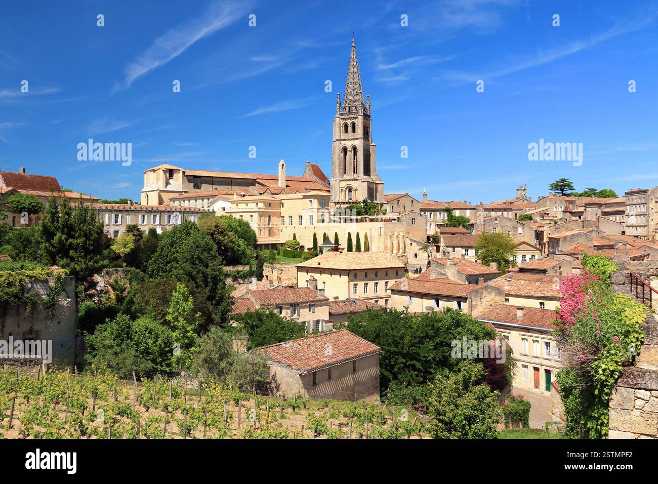 The village of Saint-Emilion, famous for its vineyards Stock Photo - Alamy