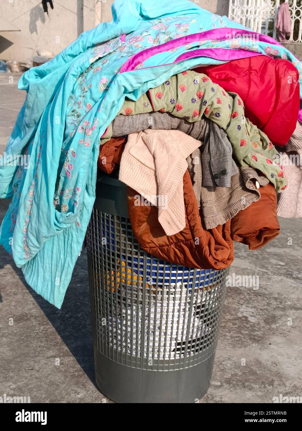 A laundry basket is a lightweight container used for carrying, sorting ...