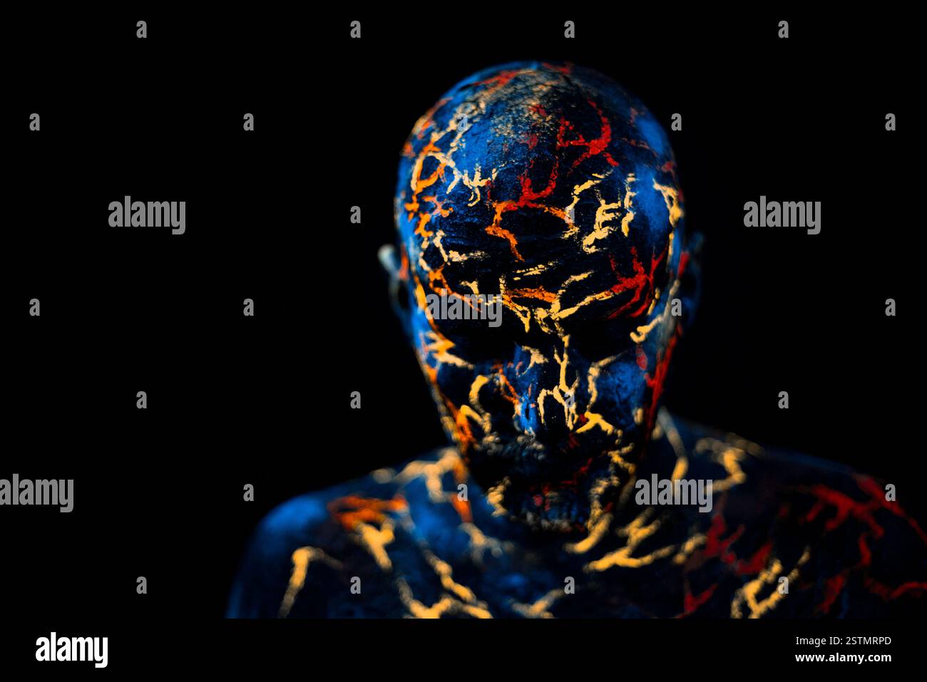 Young face painted in hi-res stock photography and images - Alamy