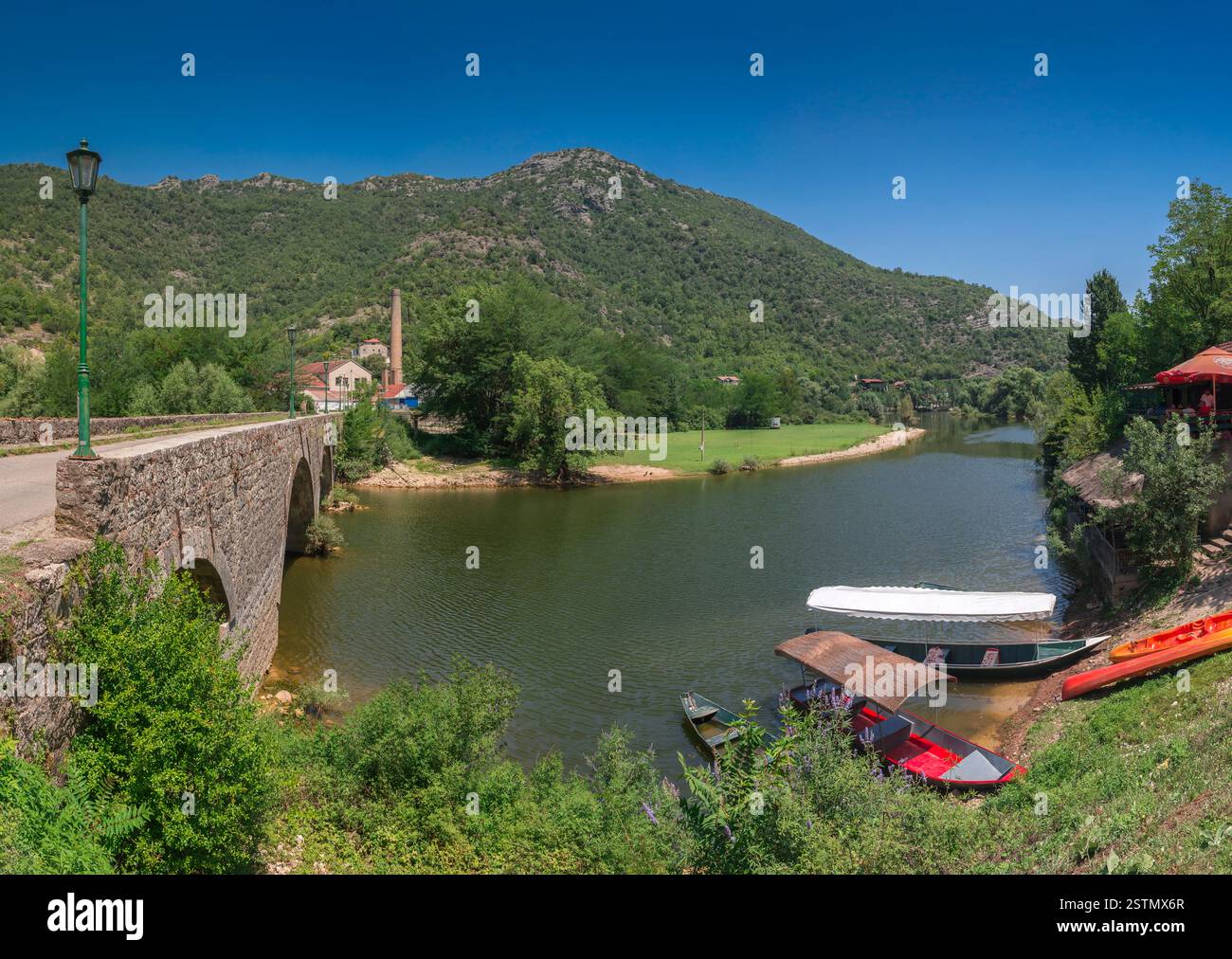 New Bridge over Crnojevica river in Montenegro Stock Photo - Alamy