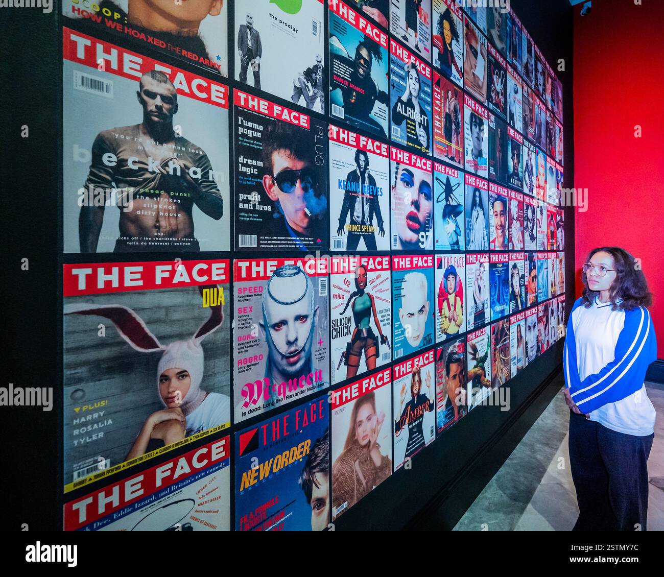 London, UK. 19th Feb, 2025. A gallery of front covers of the magazine ...