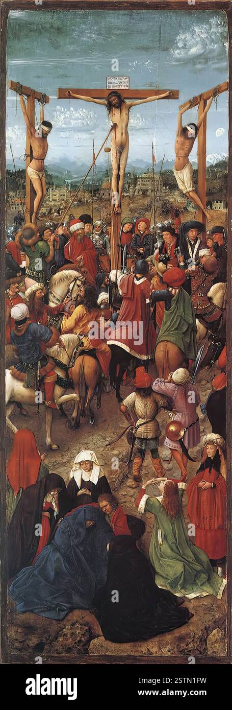 EYCK, Jan van (b. before 1395, Maaseik, d. before 1441, Bruges) Crucifixion 1420-25 Oil on wood ...
