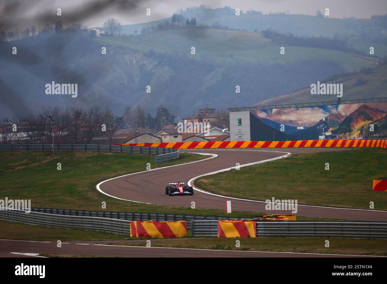 Modena, Italy. 19th Feb, 2025. Charles Leclerc on track with Ferrari F1 ...