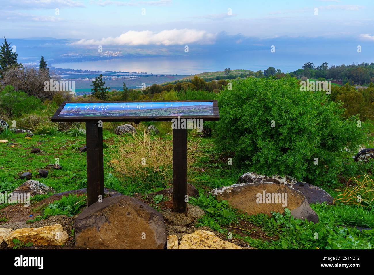 Hamat Gader, Israel - February 13, 2025: View of the southern part of ...