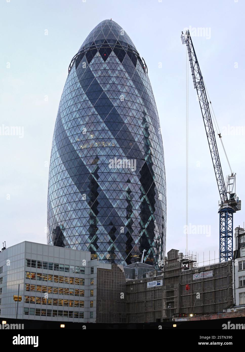 Gherkin Building Construction Stock Photo - Alamy
