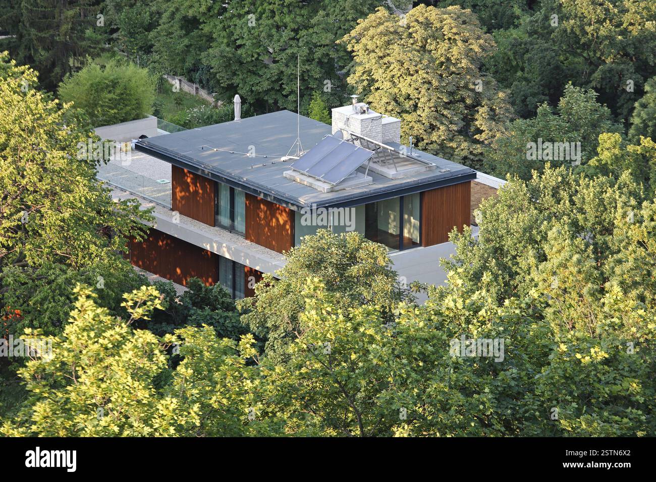 Hidden Solar House Stock Photo - Alamy