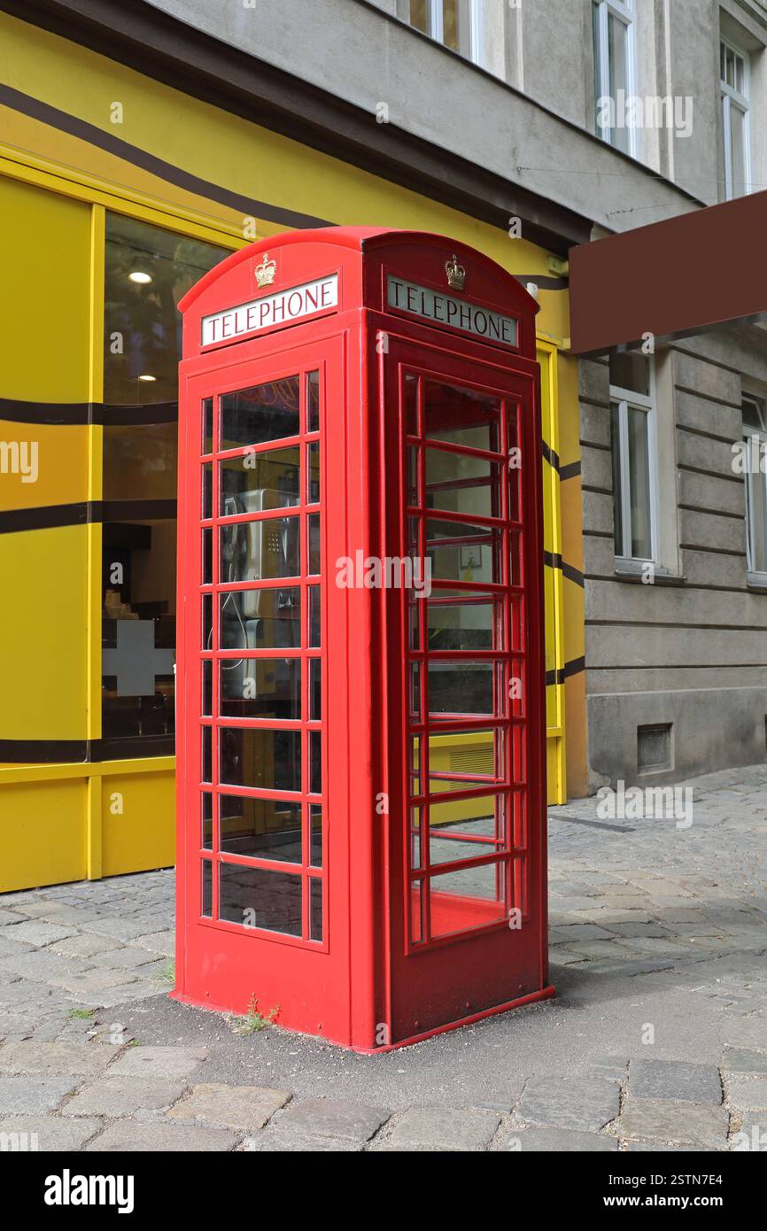 Red Telephone Booth Stock Photo - Alamy