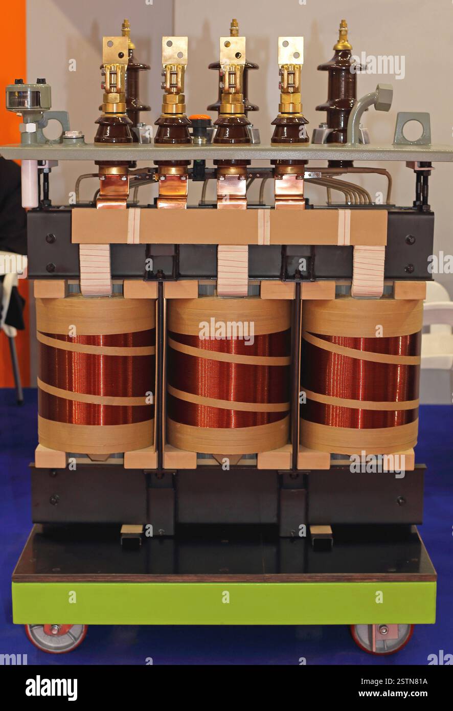 Electric Transformer Coils Stock Photo - Alamy