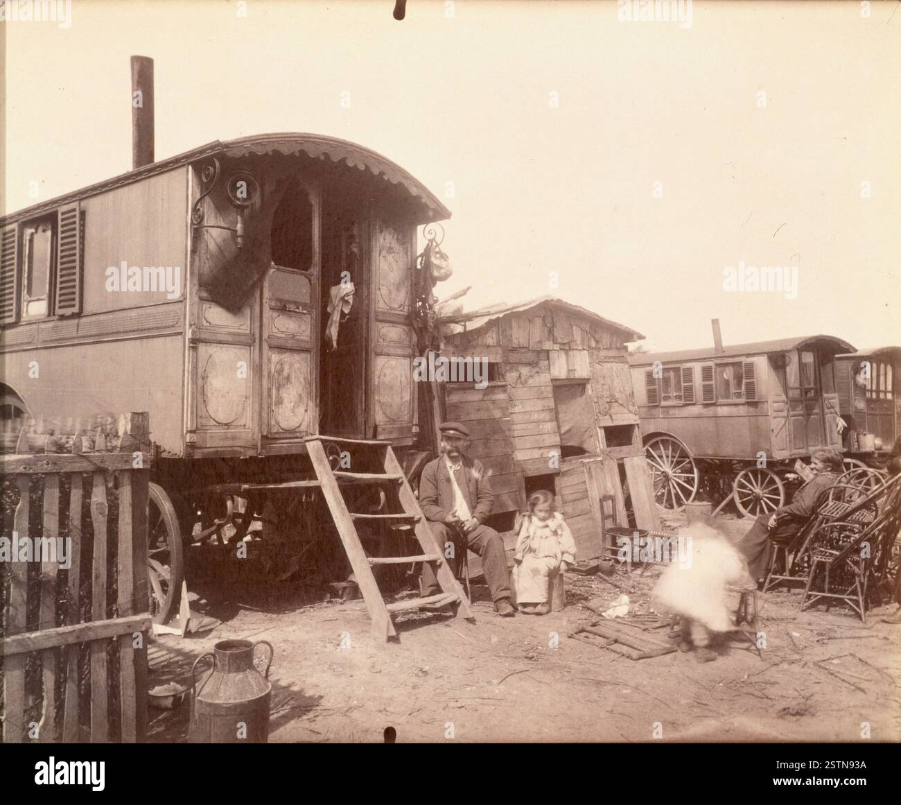 Photograph by Eugène Atget, taken in 1910, showing the Porte d'Ivry, an ...