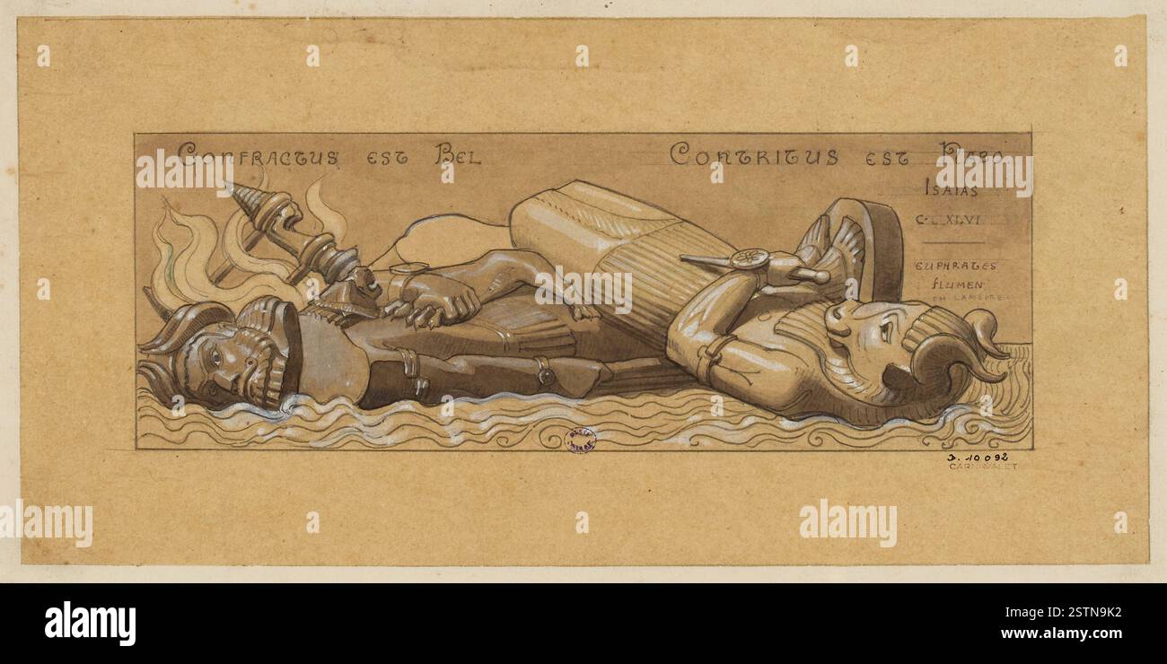 Charles Joseph Lameire (1832–1910), French designer, creating a graphic ...