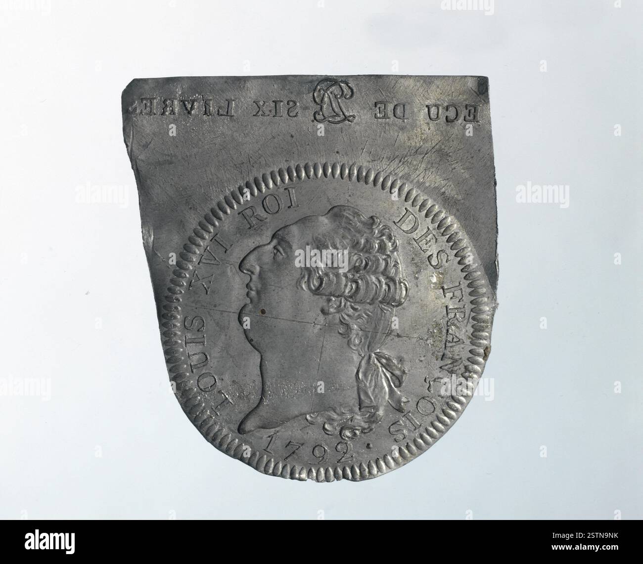 Medal by Augustin Dupré (1792) featuring a left-facing head of Louis ...