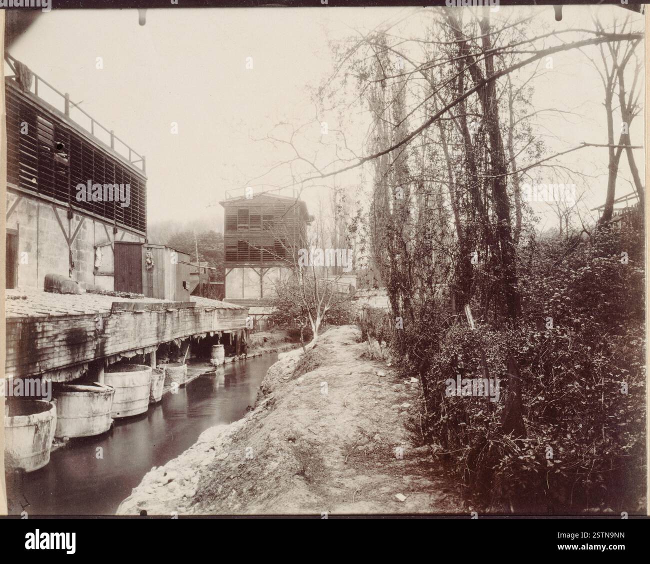 Photograph by Eugène Atget, acquired in 1952, documenting a street ...